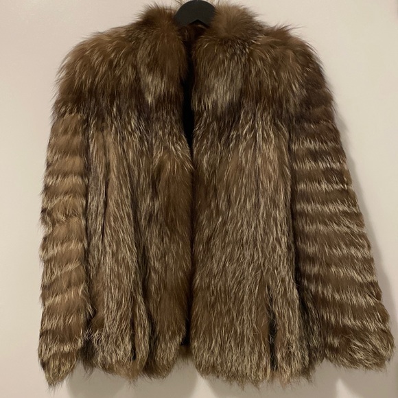Saga Furs | Jackets & Coats | Beautiful Short Brown Real Fur Coat With ...